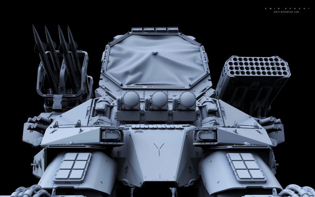 Building 'M130 Abrams' with Maya & Zbrush