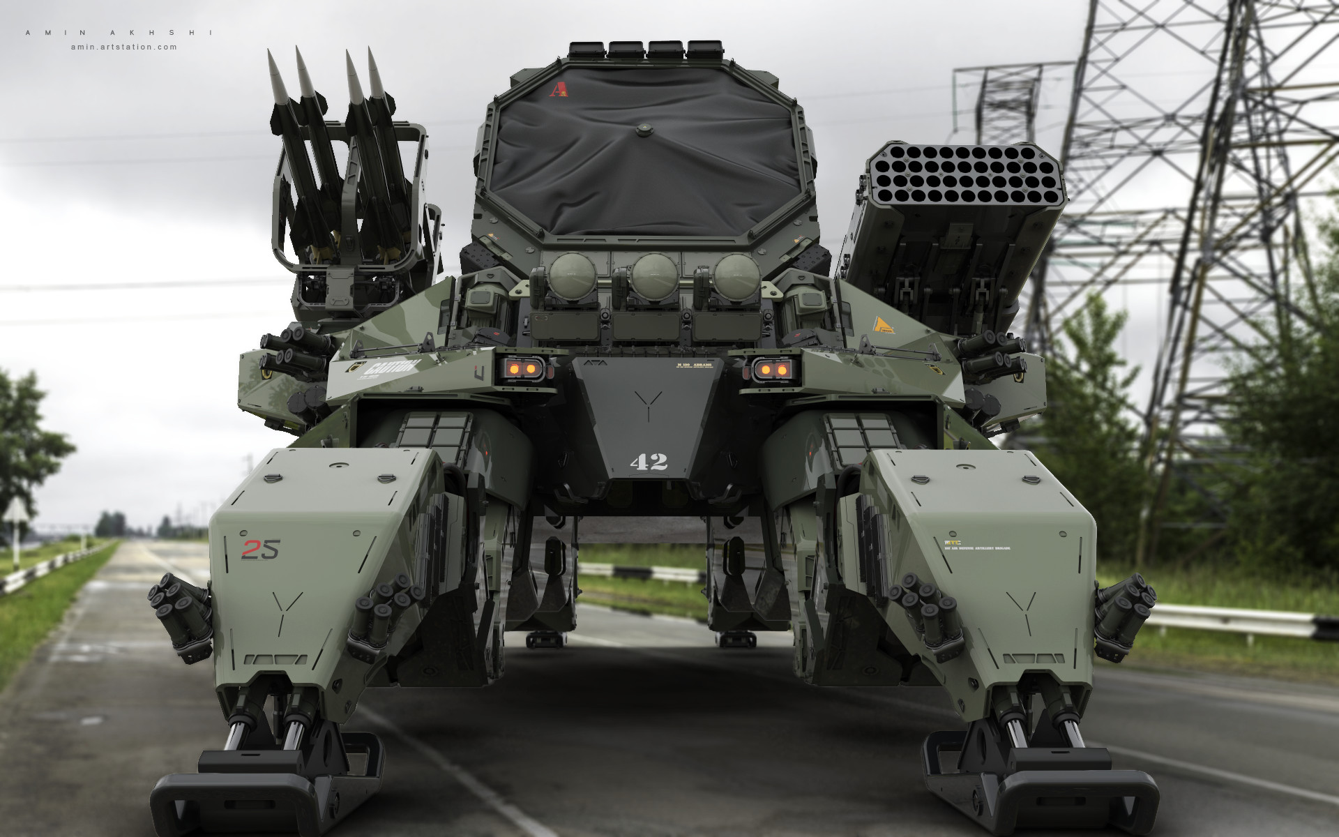 Building 'M130 Abrams' with Maya & Zbrush