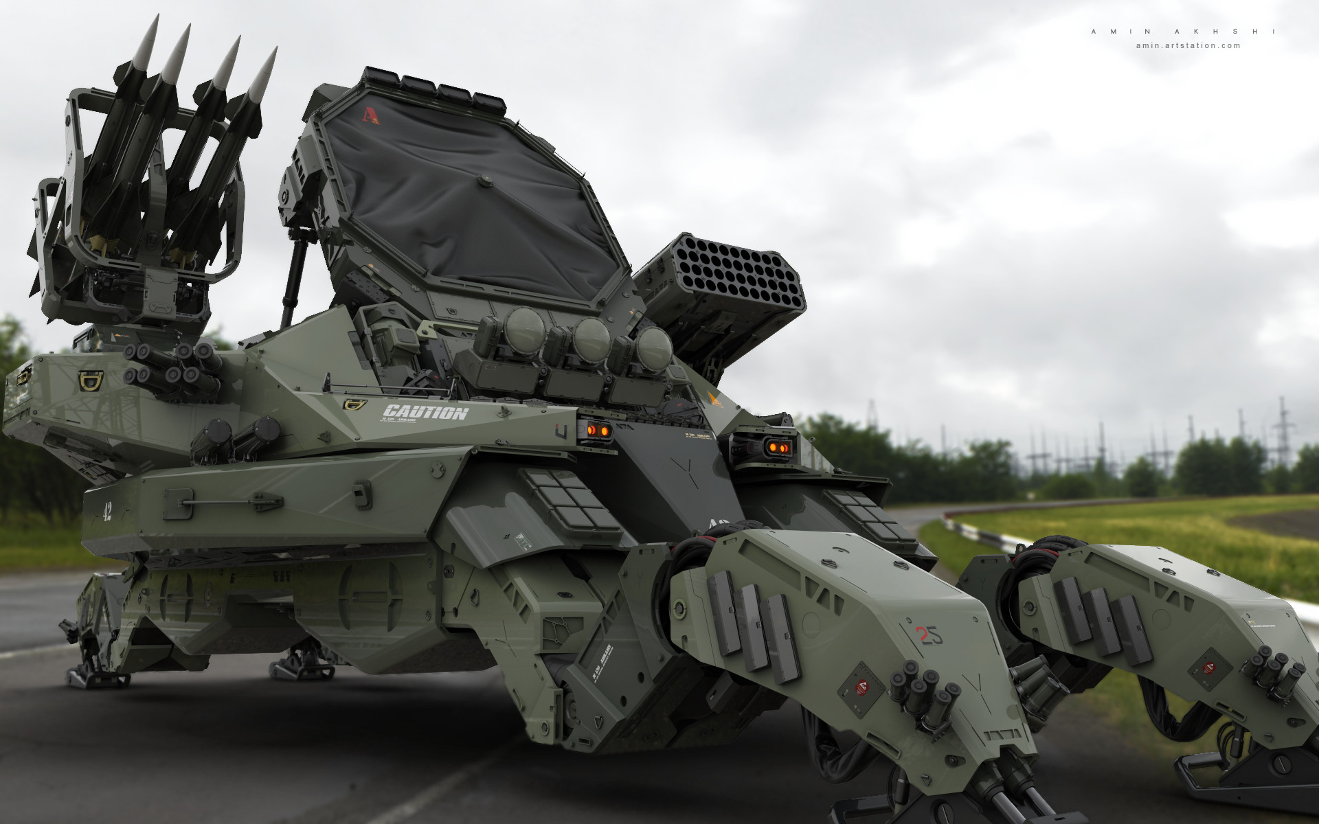 Building 'M130 Abrams' with Maya & Zbrush