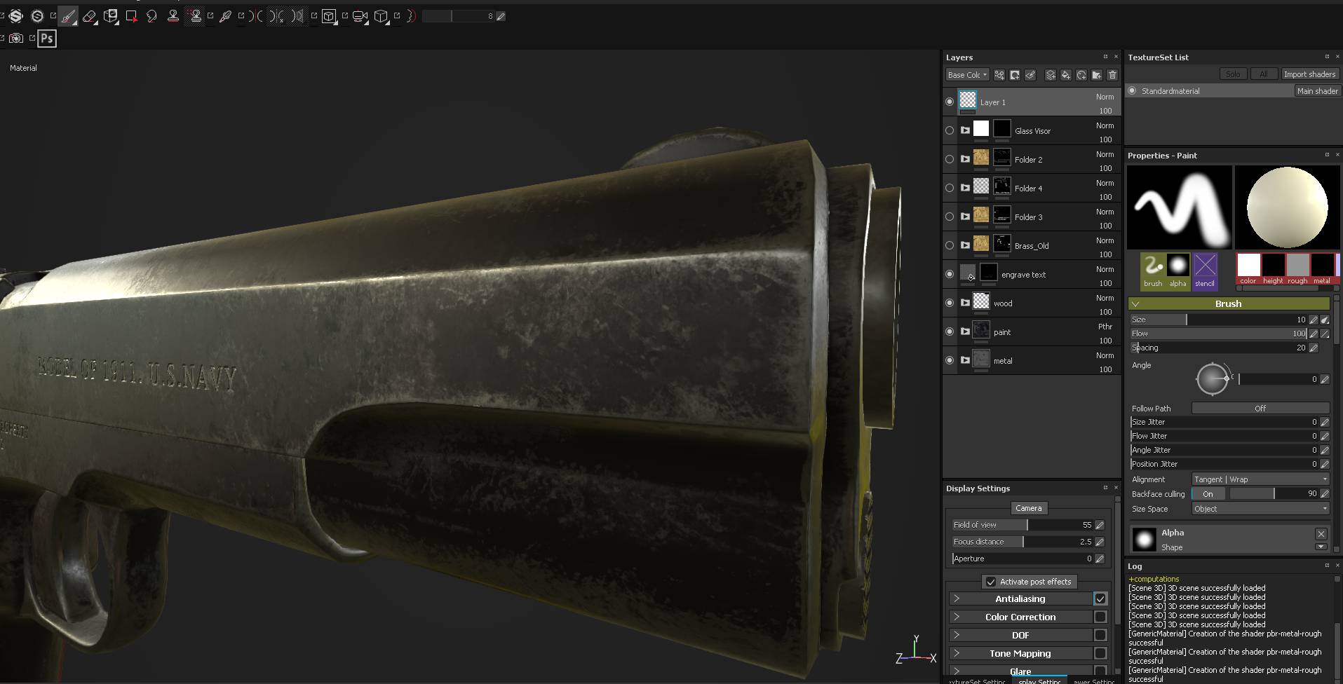 Realistic Texturing & Rendering of Guns