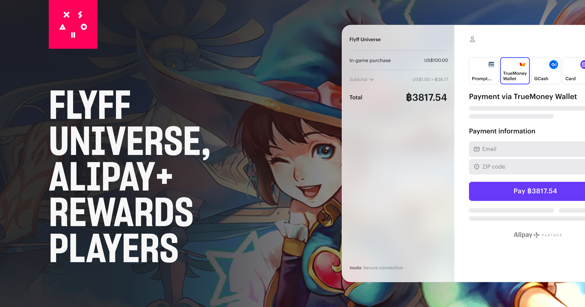 Flyff Universe, Alipay+ rewards players | Xsolla