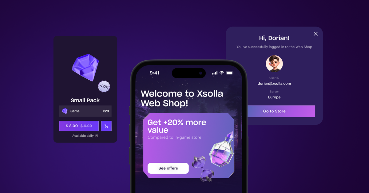 Gain more incremental revenue from your web shop with Xsolla expertise