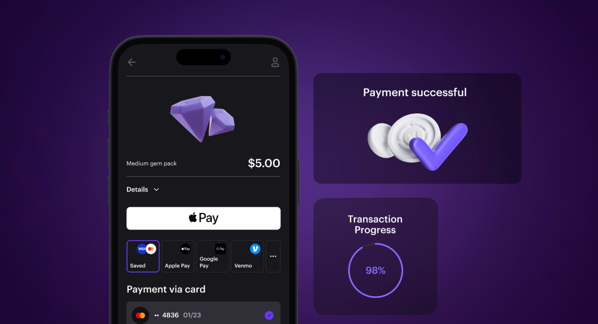 Saved payment methods optimize your checkout and boost revenue