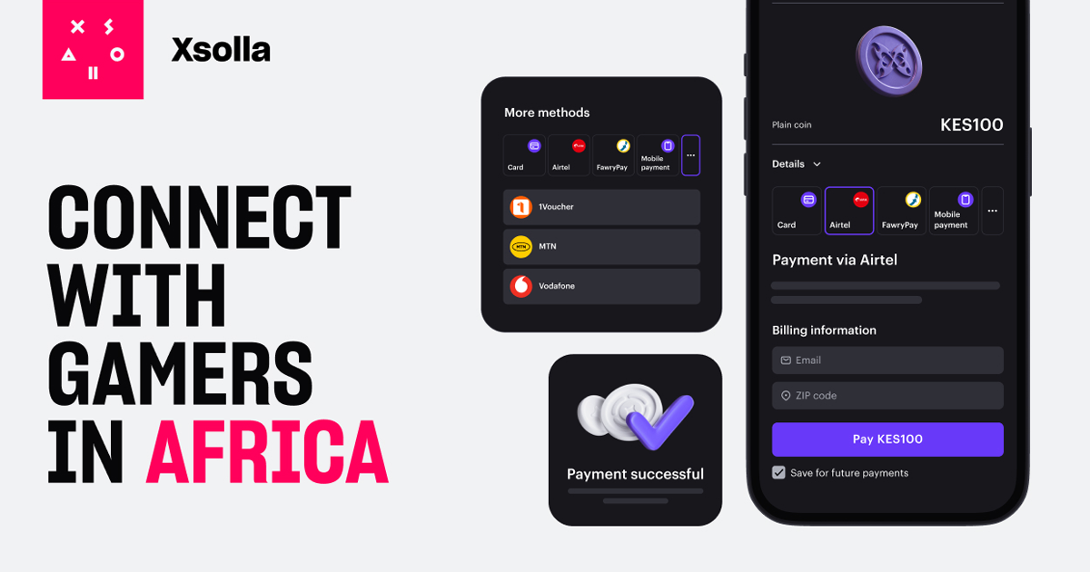 Xsolla brings new payment methods for gamers in Africa, adding access for 440 million customers ...