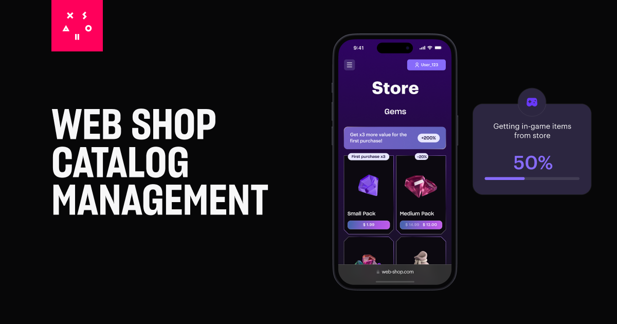 Web Shop Catalog Management | Xsolla